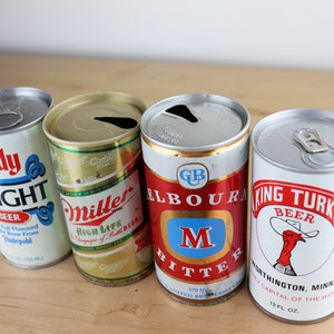 Vintage Beer Cans - 4 Cans - Etsy