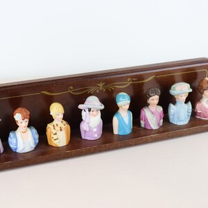 Vintage Avon Thimbles - Ladies of Fashion Thimbles With Holder - Etsy