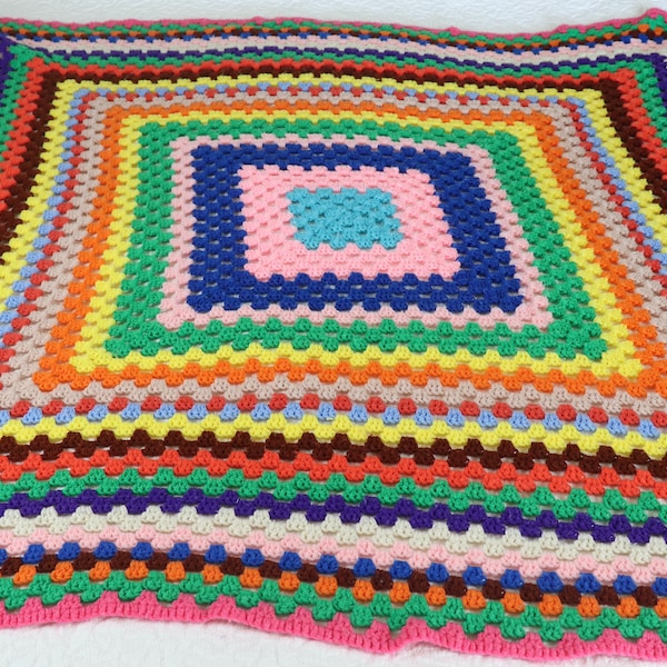 Colorful Afghan - Etsy