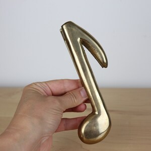 Vintage Brass Musical Note Door Knocker - Etsy
