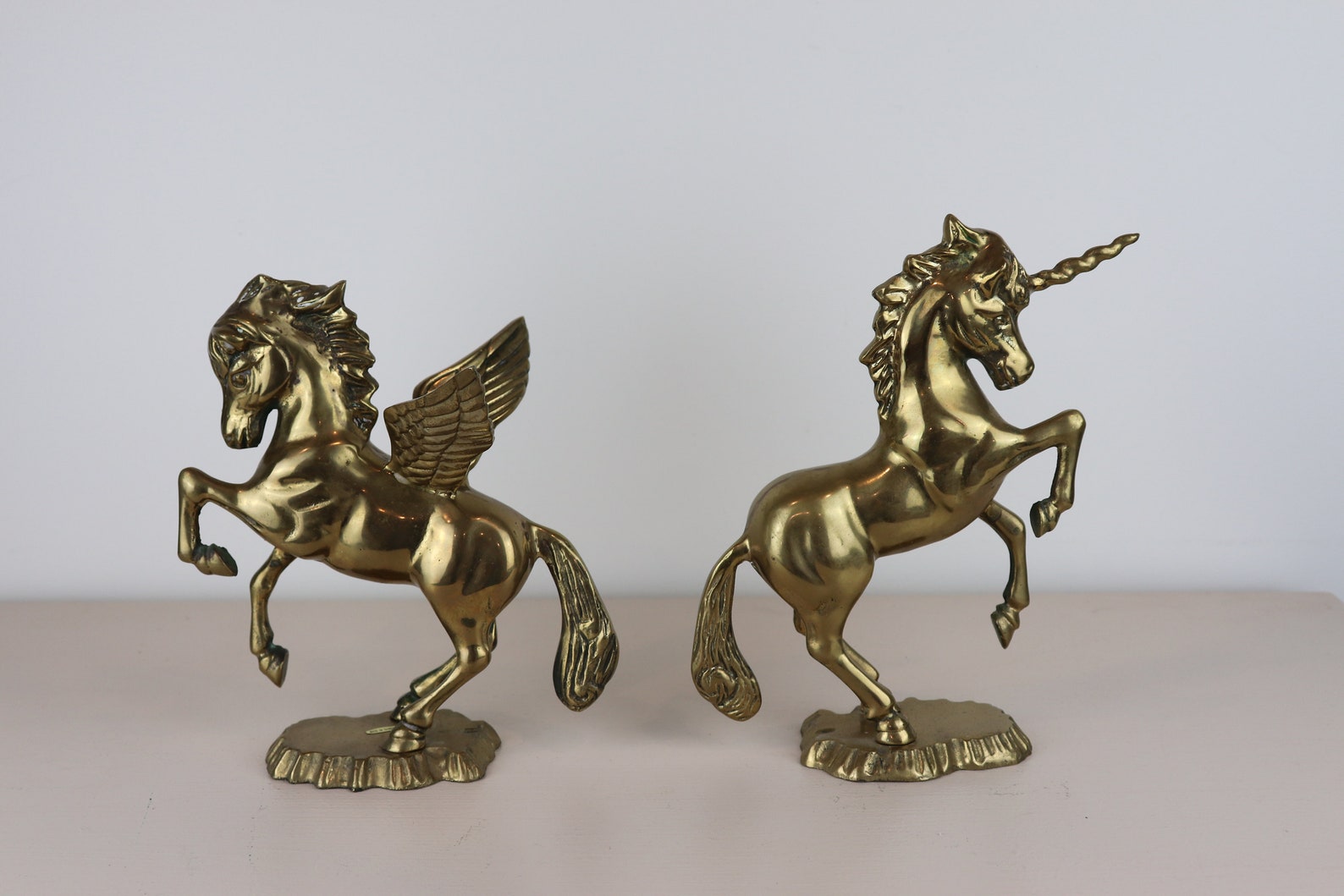 Pick the One You Want: Vintage Brass Pegasus Horse OR Unicorn - Etsy