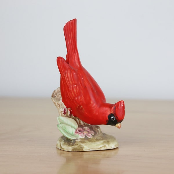 Red Ceramic Cardinal Figurine - Etsy