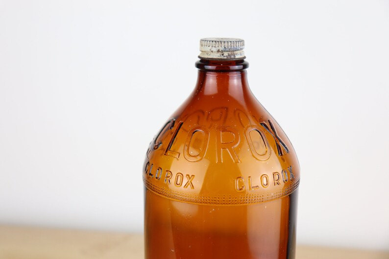 Vintage Brown/amber Clorox Bottle - Etsy