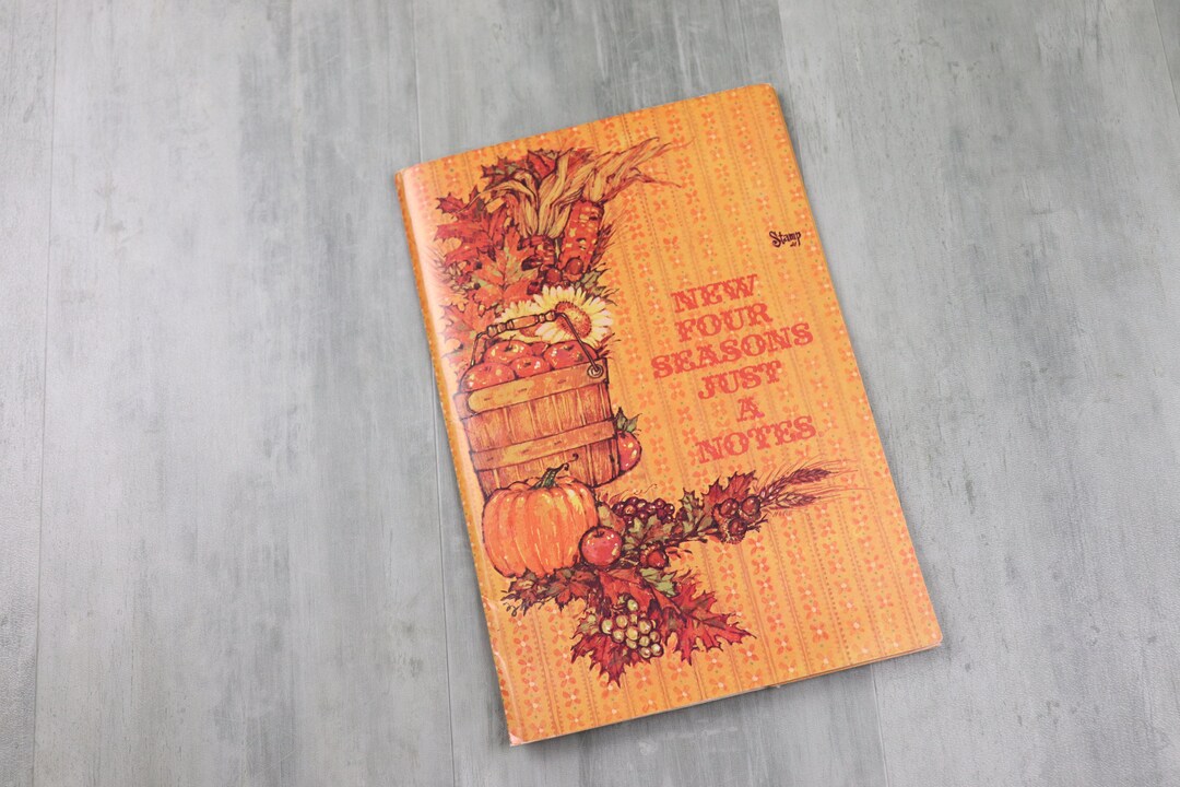 Vintage Stationary Notes / Fold Over Notes / Current Four Seasons / Set ...