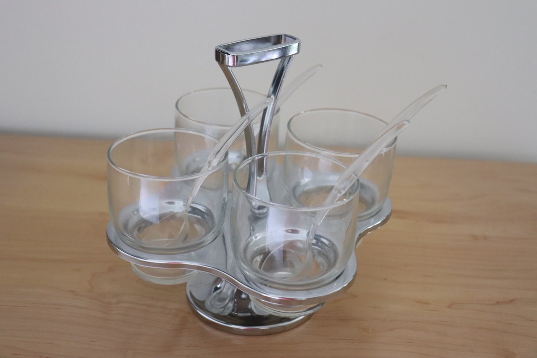 Vintage Chrome Condiment Holder / Toppings Holder - Etsy