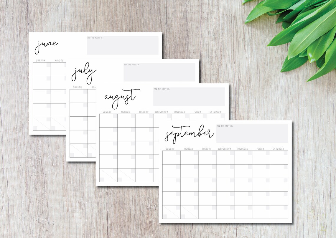 Printable Monthly Habit Tracker, Fitness Instant Download, Health ...