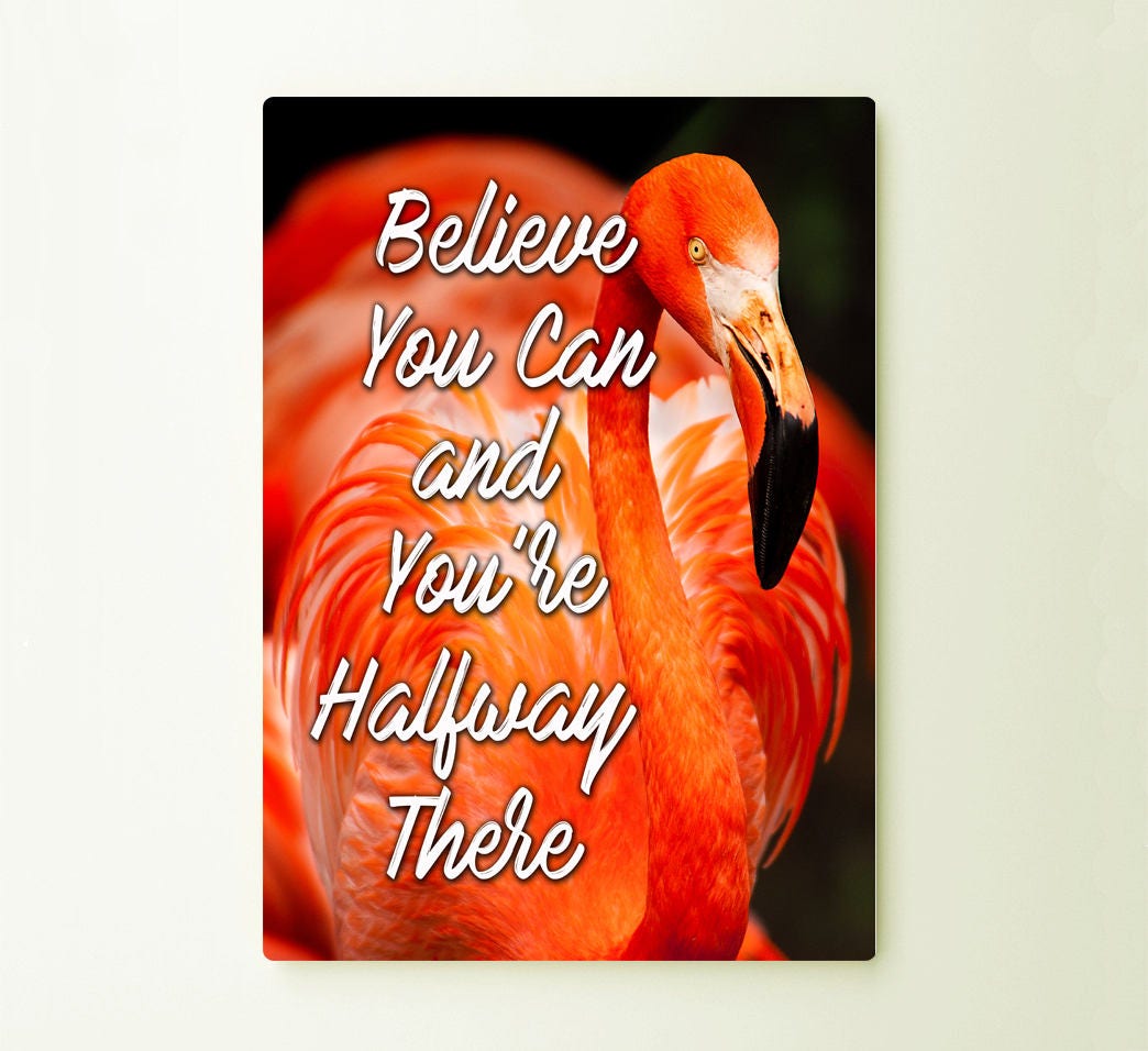 Believe You Can and Your Halfway Sign Art Typograhy - Etsy UK