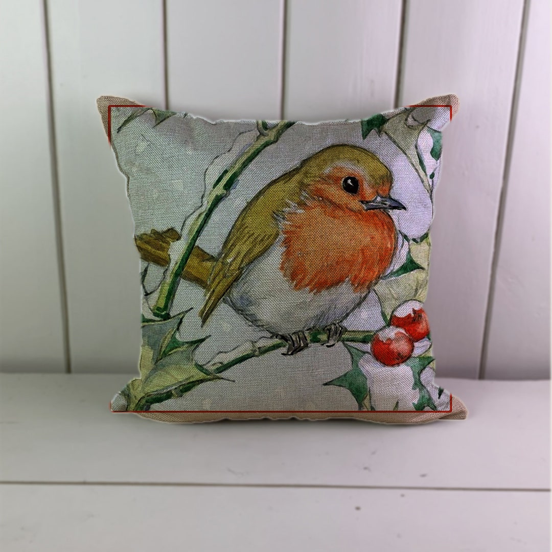 Wonderful Time of the Year. Robin Cushion Cover- Cushion Case Covers ...