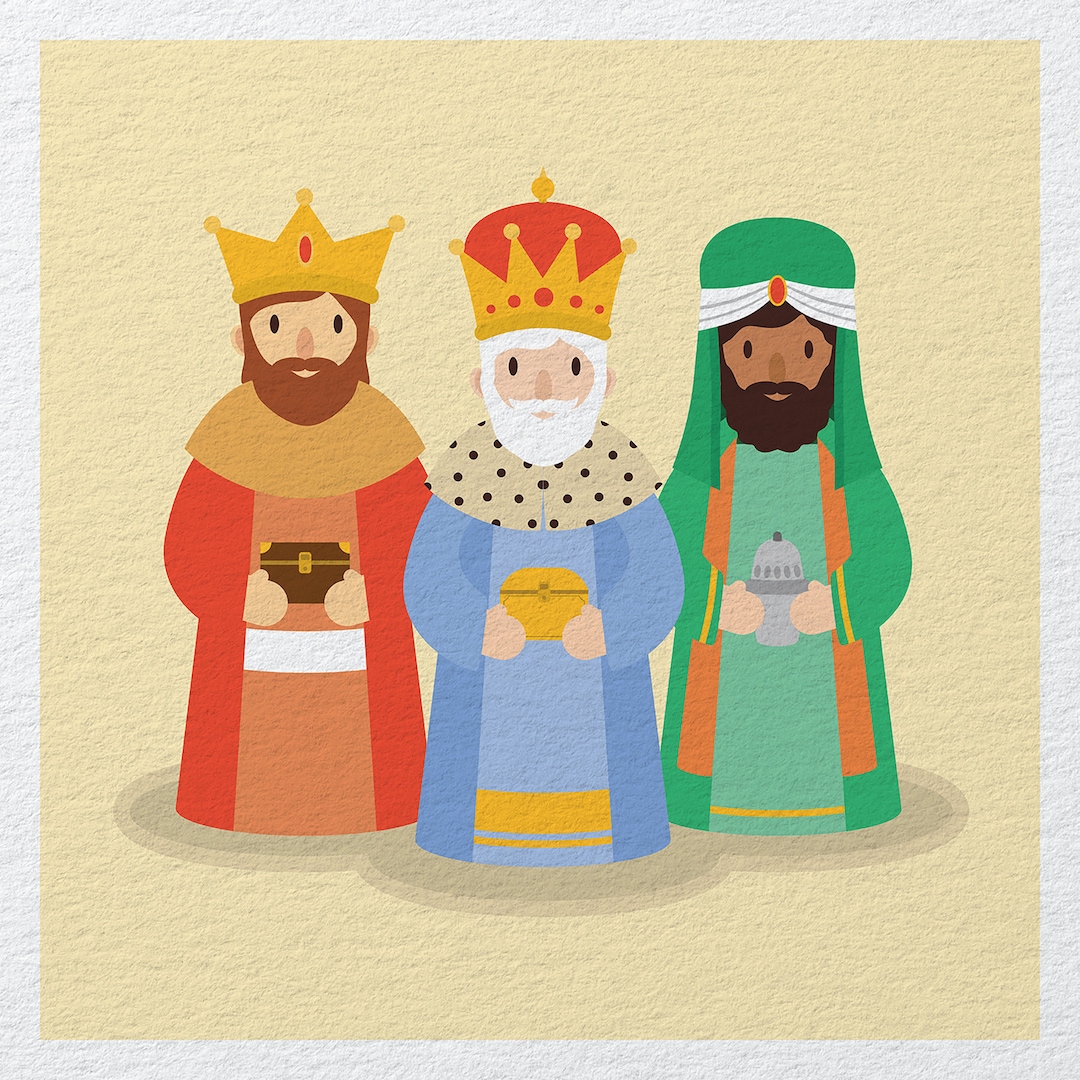 3 Reyes Magos Navidad Natividad - Paneles de tela Paneles de cojín ...