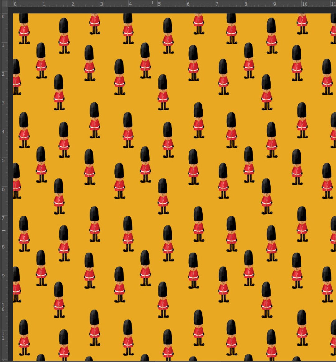 Beef Eater Queen's Guard Pattern - Fabric Yard Fat Quarter Velvet ...