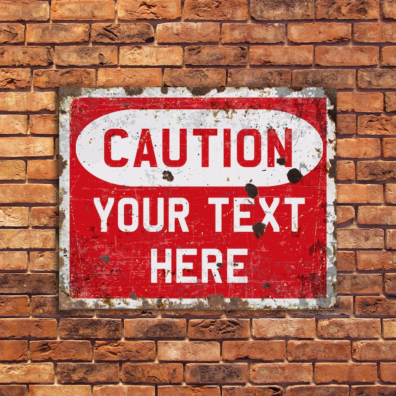 Metal Warning Signs - Etsy