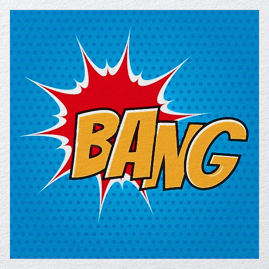 Bang Cartoon - Fabric Panels Cushion Panels Velvet Cotton Polycotton ...