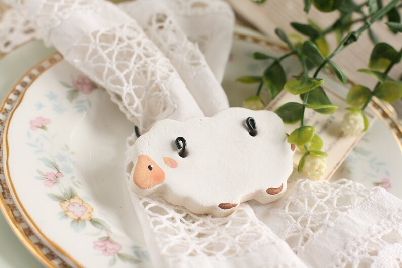 Salt Dough Sheep Hanging Ornament. Spring Easter Tree | Etsy