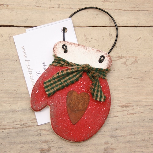 Hanging Primitive Mitten Christmas Decoration Rustic Winter - Etsy