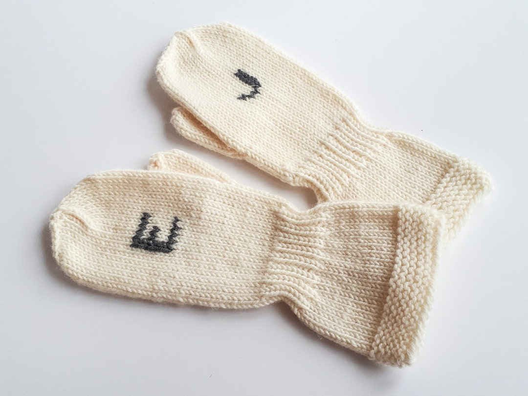 MADE TO ORDER/ Hand Knitted Personalized Baby and Toddler Mittens ...