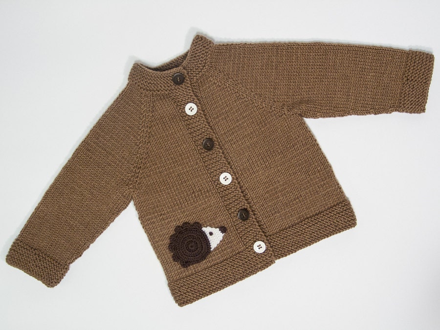 MADE TO ORDER/ Hand Knitted Baby Sweater With Crocheted - Etsy