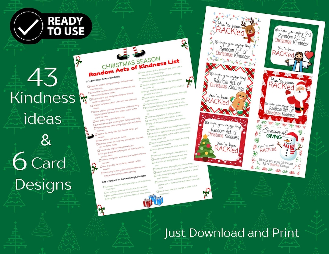 Spreading Joy - You've Been Rack'ed Cards and Holiday Acts of Kindness ...