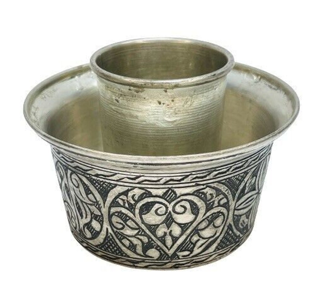 Vintage Turkish Copper Raki Glass Cooler Cup Drink Holder Whiskey Glass Cooler Vintage Barware