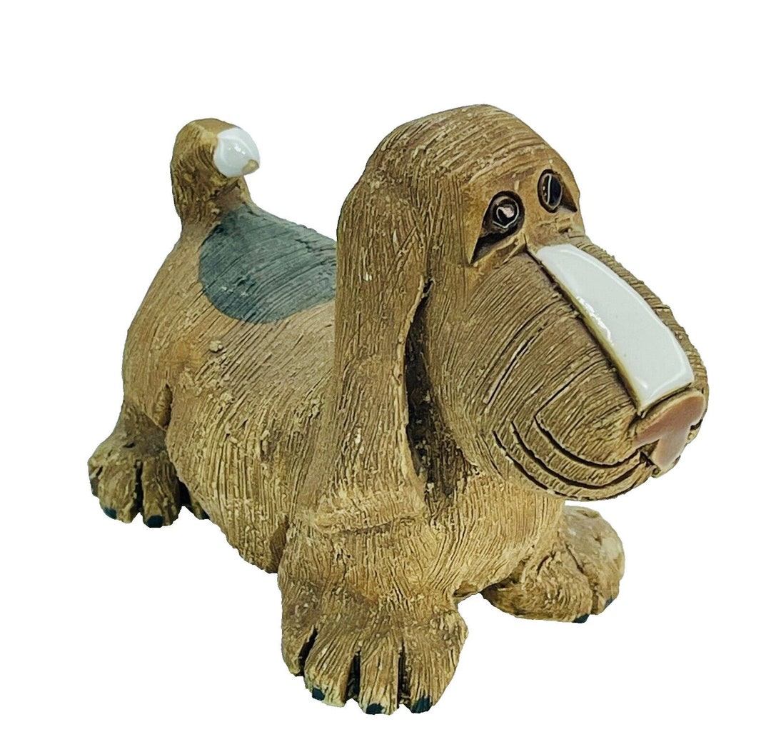 Artesania Rinconada DOG Uruguay Art Pottery Basset Hound Dog Vintage ...