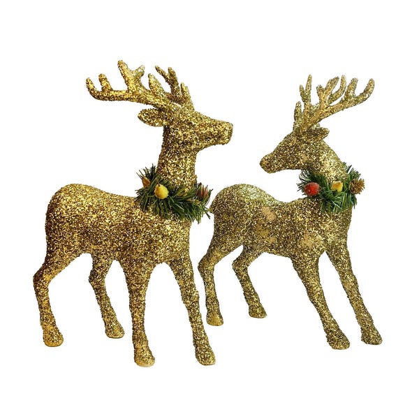 Gold Reindeer - Etsy