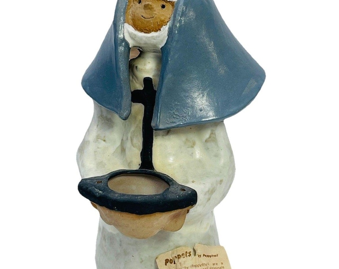 Early S T Buonaiuto Pottery Figure/ Nun/clay/ Signed/ Dated 1987 - Etsy