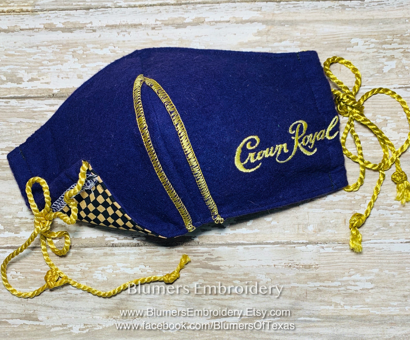 Crown Royal FACE MASK Mens Ladies Quick Ship Small Medium | Etsy