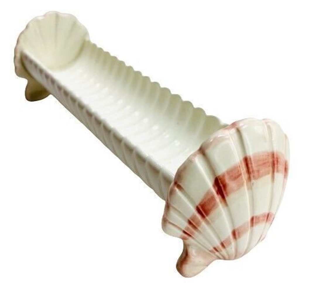 VINTAGE Fitz & Floyd FF Coquille Pink Shell Cracker Tidbit Cracker ...