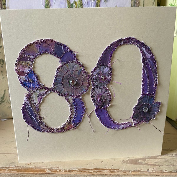 80th Birthday Card - Etsy UK