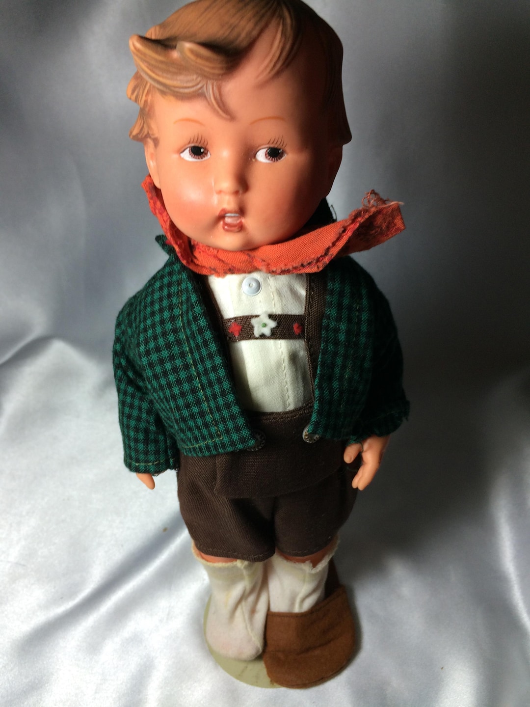 M I Hummel Vinyl Doll, Merry Wanderer; Series 1700 Hummel Doll, M.I ...