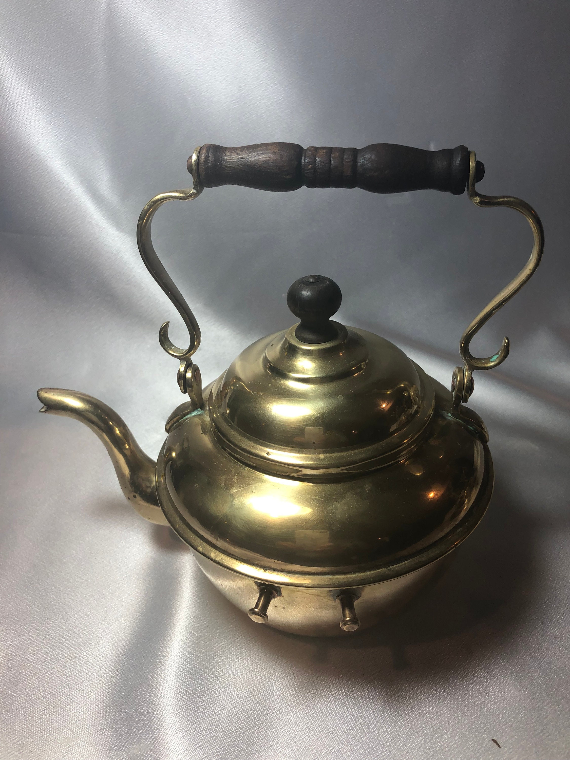 Brass Tilt Teapot With Warmer; Tilt Teapot; Brass Teapot; Warmer ...
