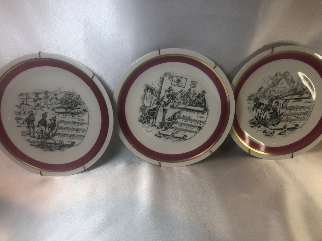 Villeroy and Boch, Mottahedeh Design Plates-6; Opera Plates; Luxembourg ...