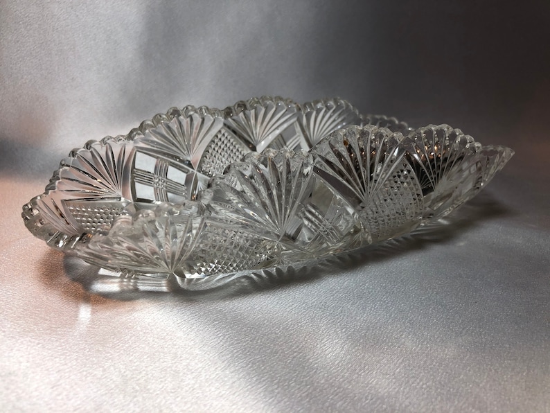 Quartered Block Duncan Miller EAPG 1894 Paneled Diamond Round Dish ...