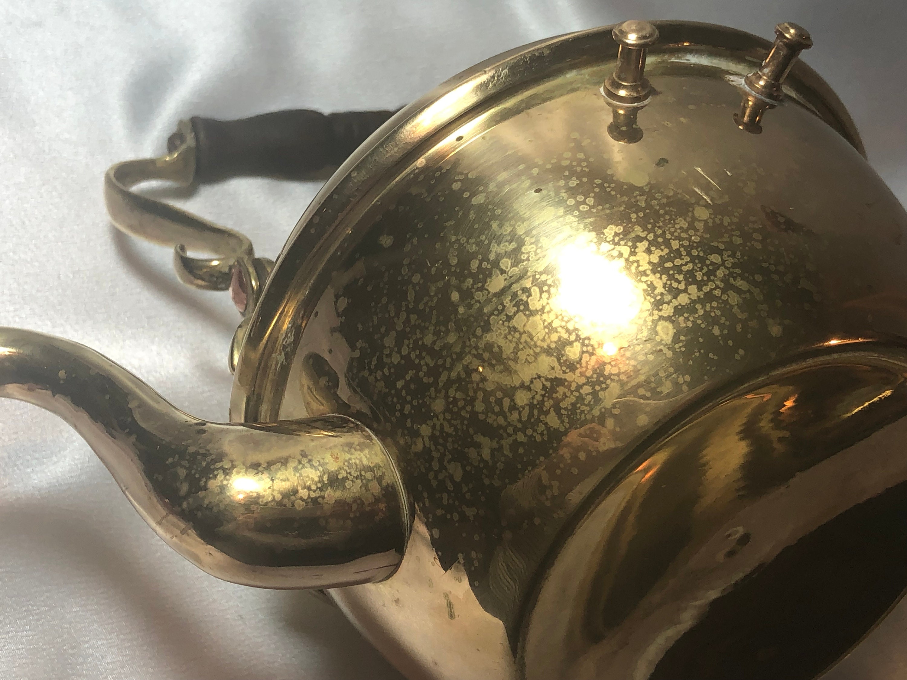 Brass Tilt Teapot With Warmer Tilt Teapot Brass Teapot Warmer Spirit ...