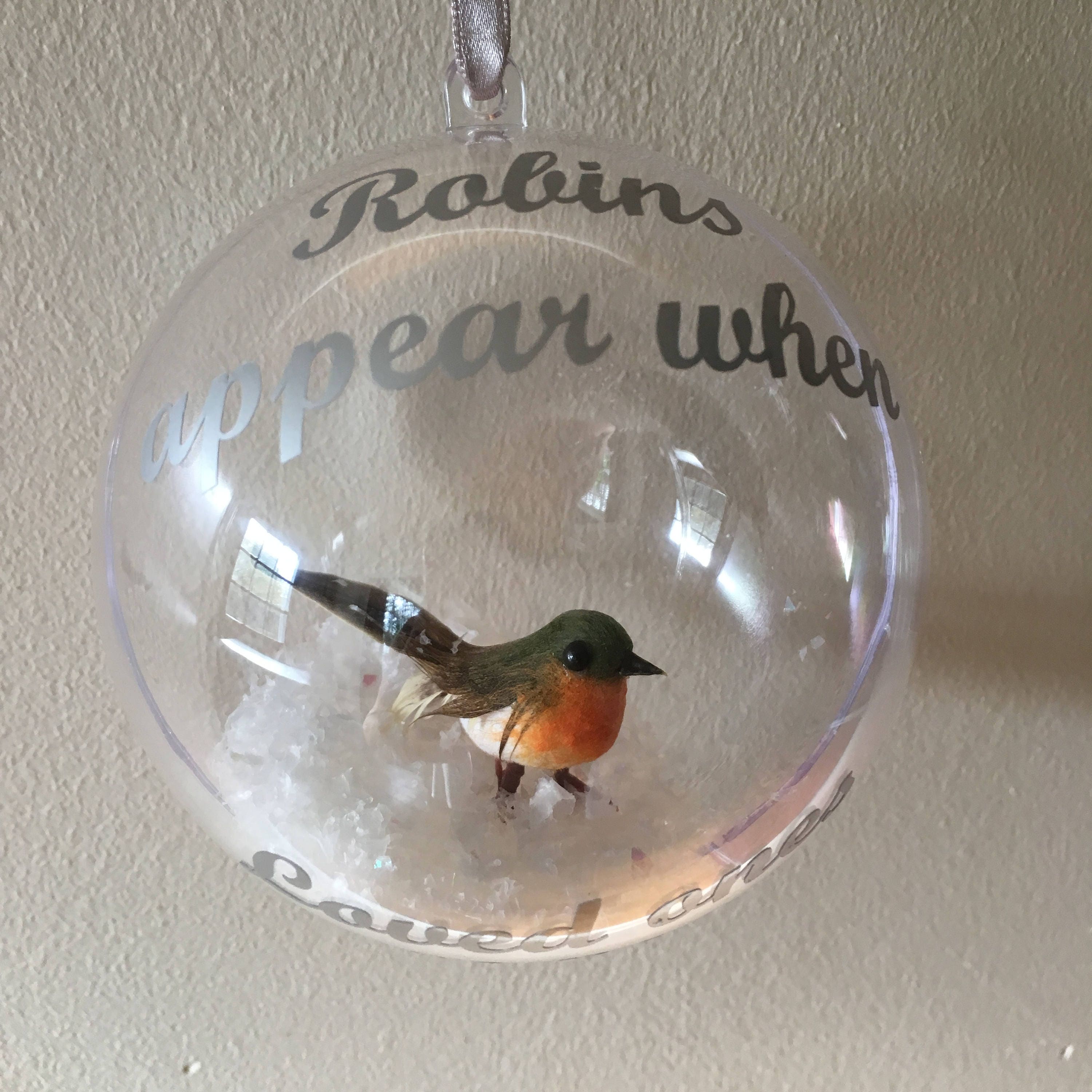 Robin Christmas Bauble Christmas Tree Decoration Christmas | Etsy
