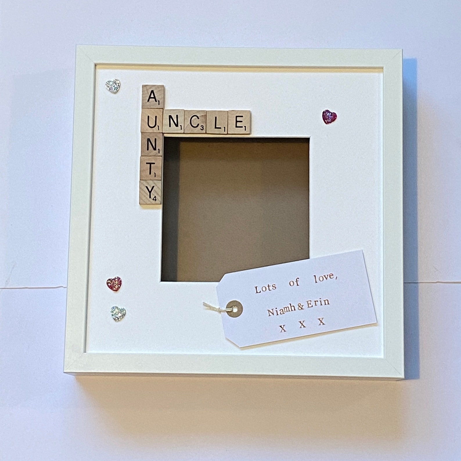Auntie Uncle Frame Personalised Scrabble Frame Scrabble Art - Etsy