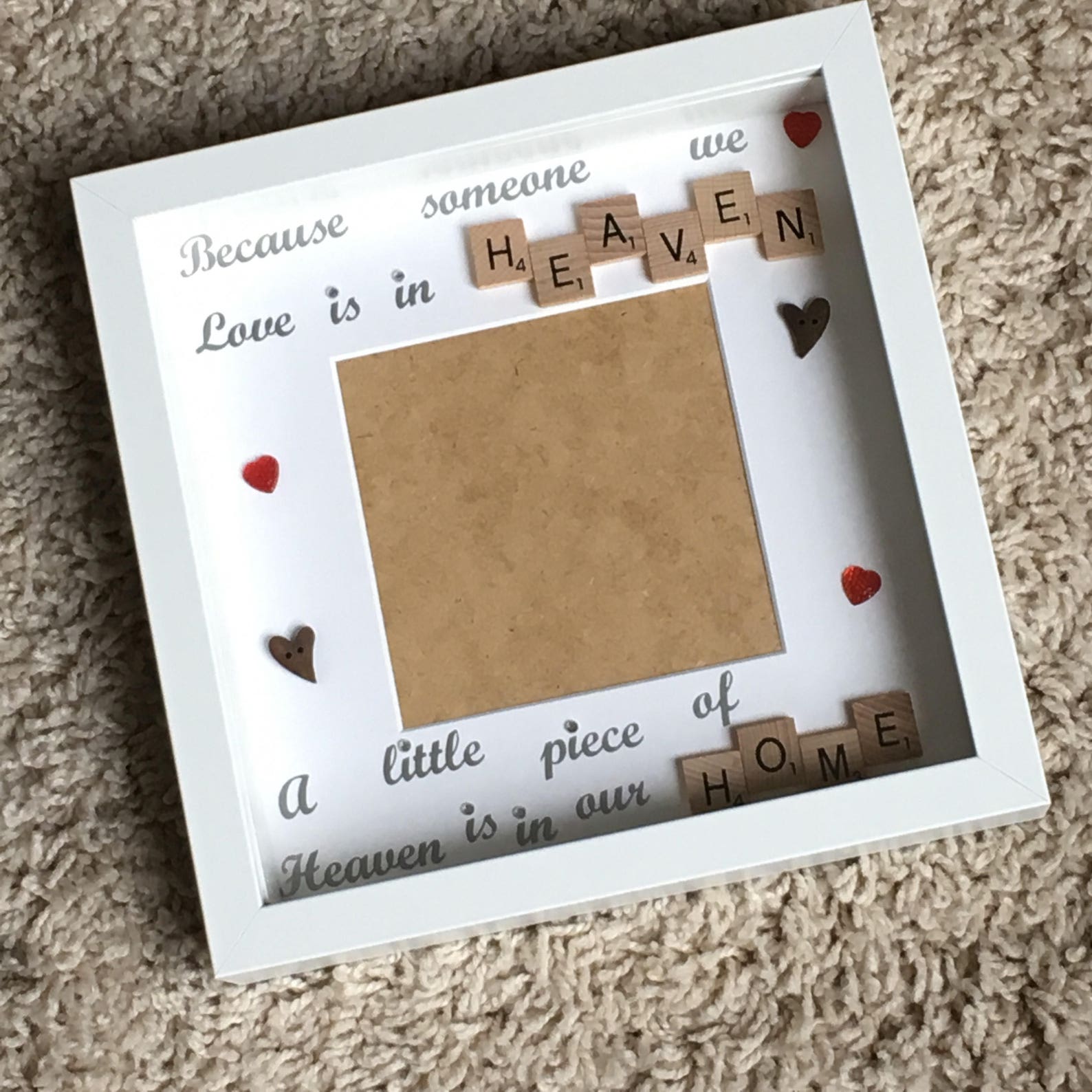 Memory Frame Memorial Frame Scrabble Art Frame Scrabble - Etsy UK
