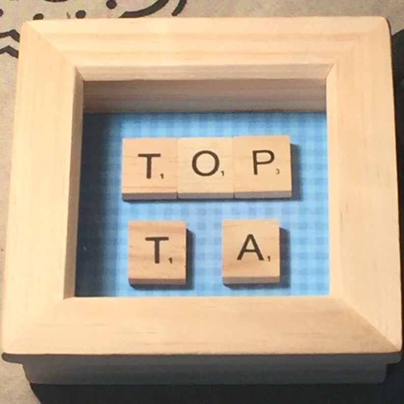 Teacher Gift Scrabble Frame Scrabble Art Teacher Teaching - Etsy UK