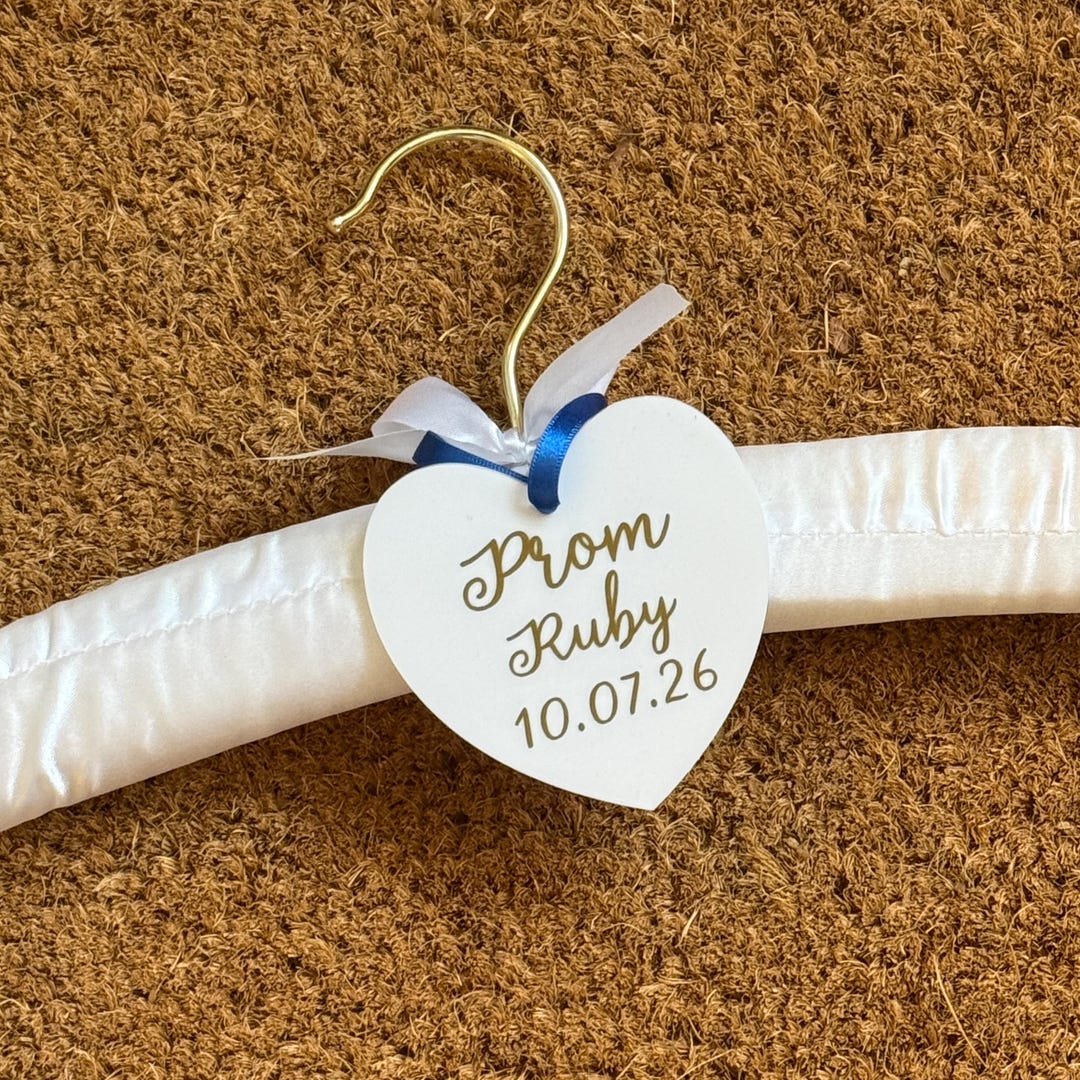 Personalised Satin Prom Dress Hanger, Keepsake Gift - Etsy