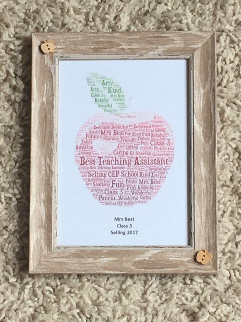 Word Cloud Shape 5x7 Framed Typography Framed Word Art Print - Etsy UK