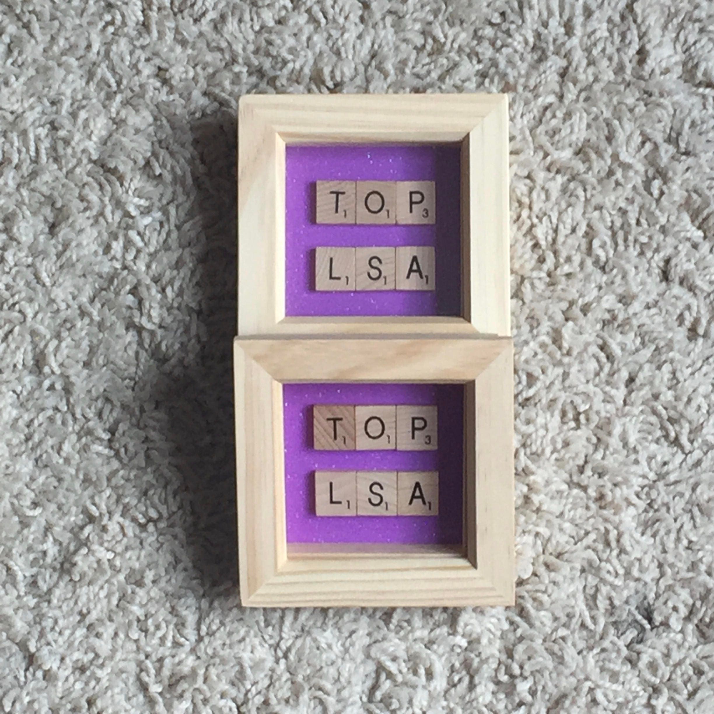 Teacher Gift Scrabble Frame Scrabble Art Teacher Teaching | Etsy