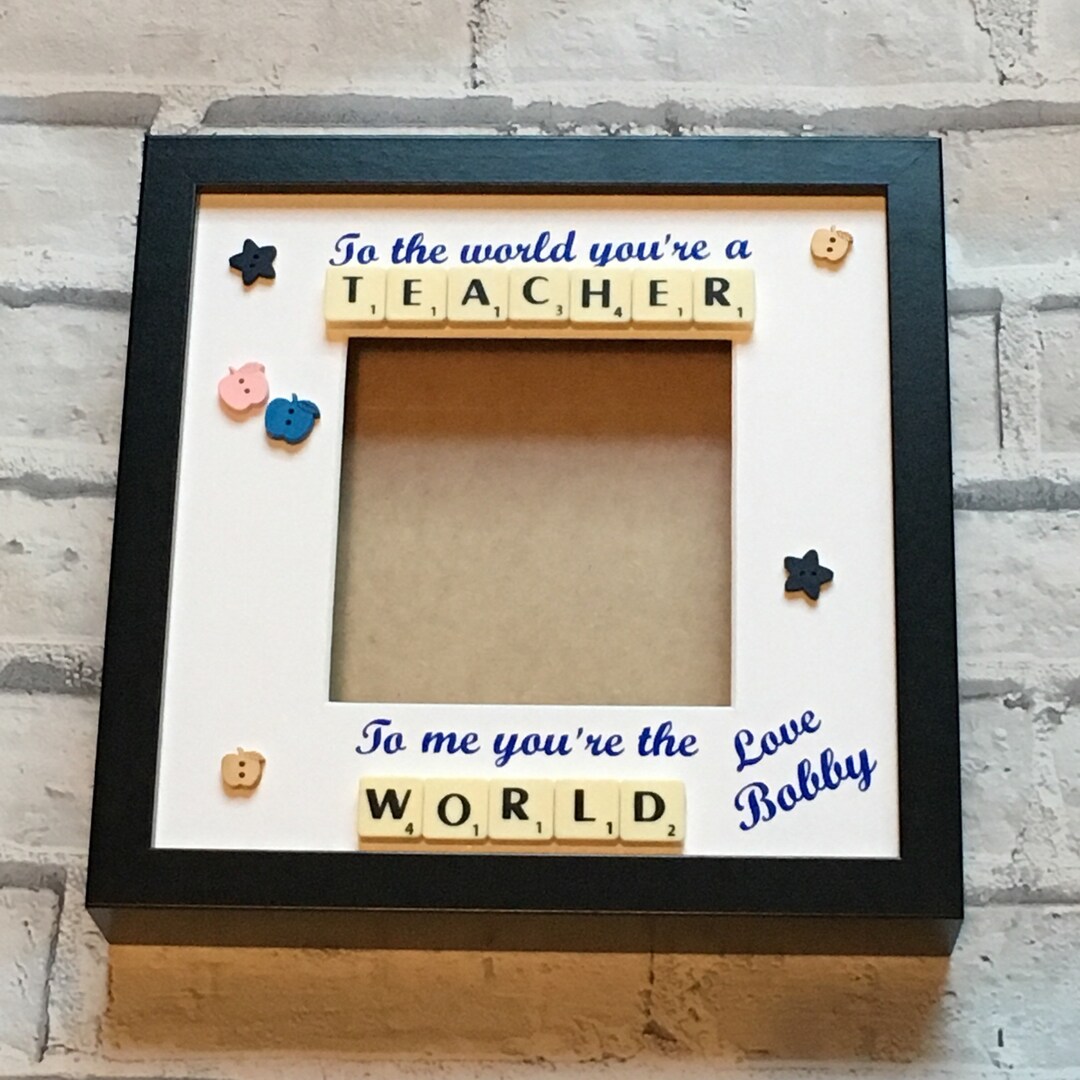 Teacher Scrabble Art Frame, Special Teacher, Teacher World, Teacher ...