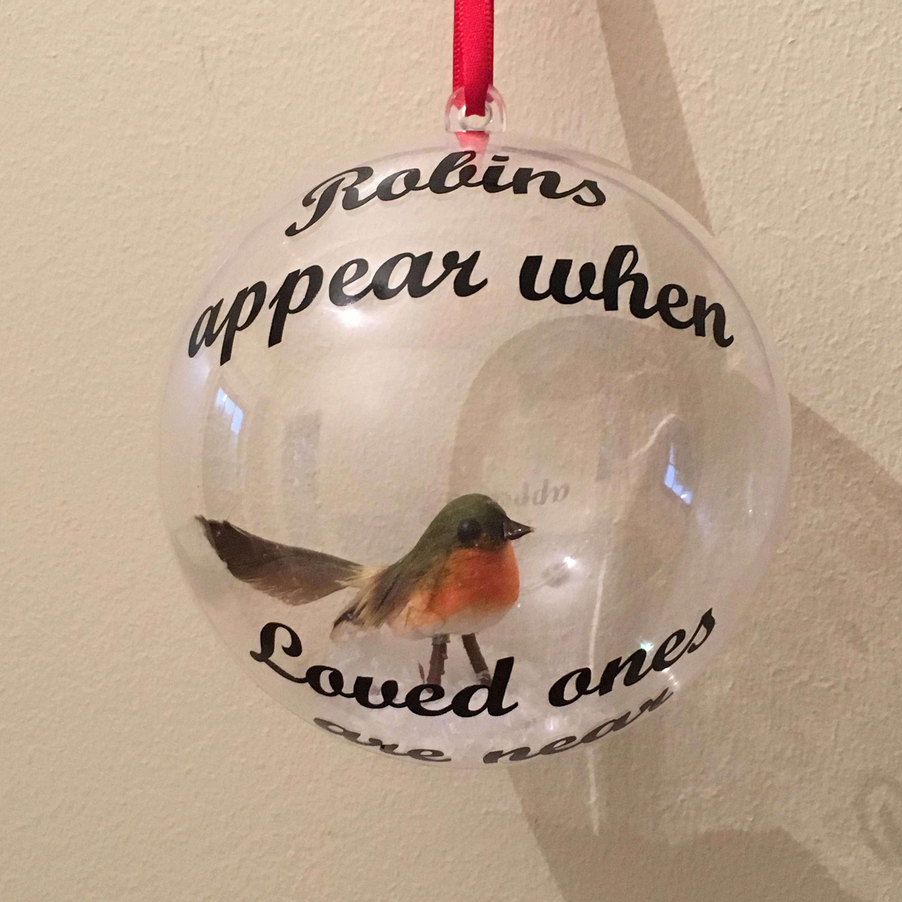 Robin Christmas Bauble Christmas Tree Decoration Christmas | Etsy