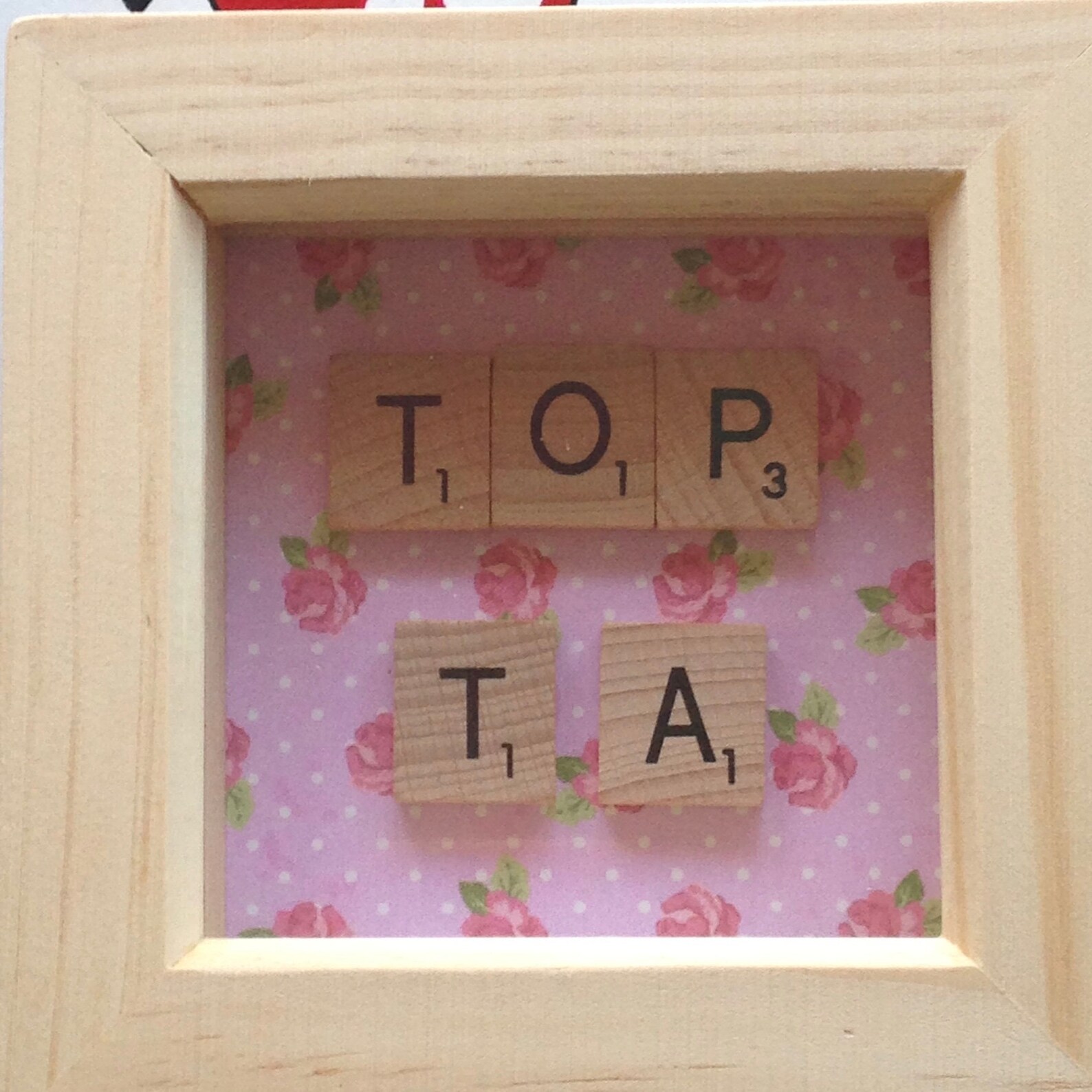 Teacher Gift Scrabble Frame Scrabble Art Teacher Teaching | Etsy UK