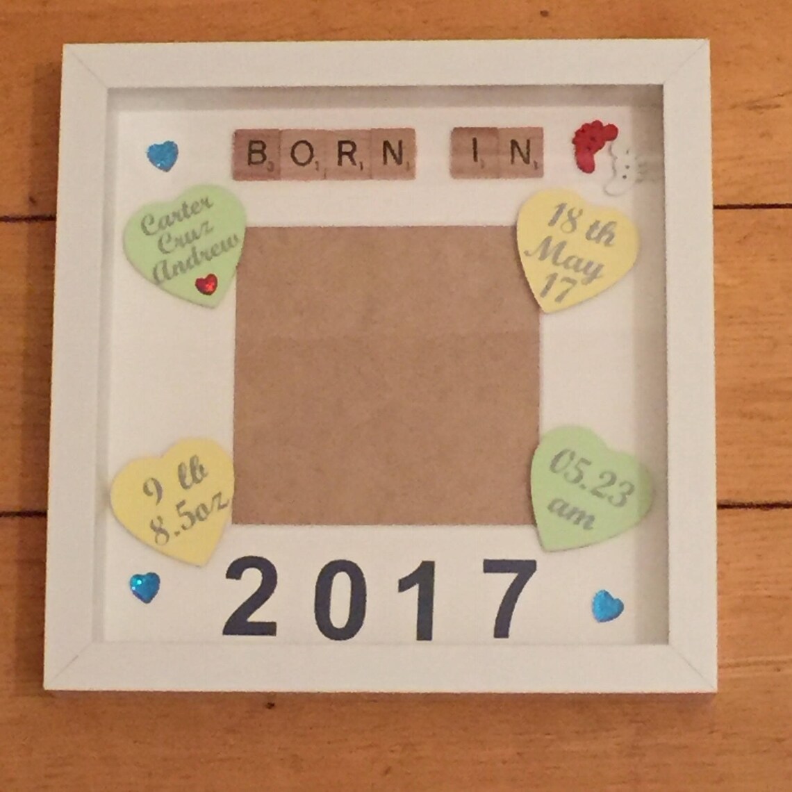 Baby Birth Details Photo Frame New Baby Baby Boy Baby Girl | Etsy