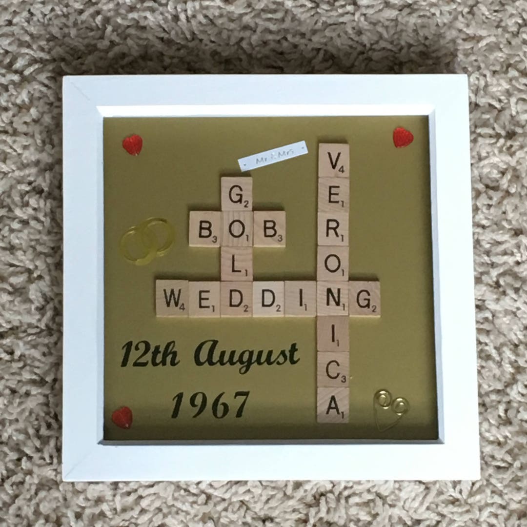 Scrabble Frame, Scrabble Art, Family Names, Wall Art, Personalised ...