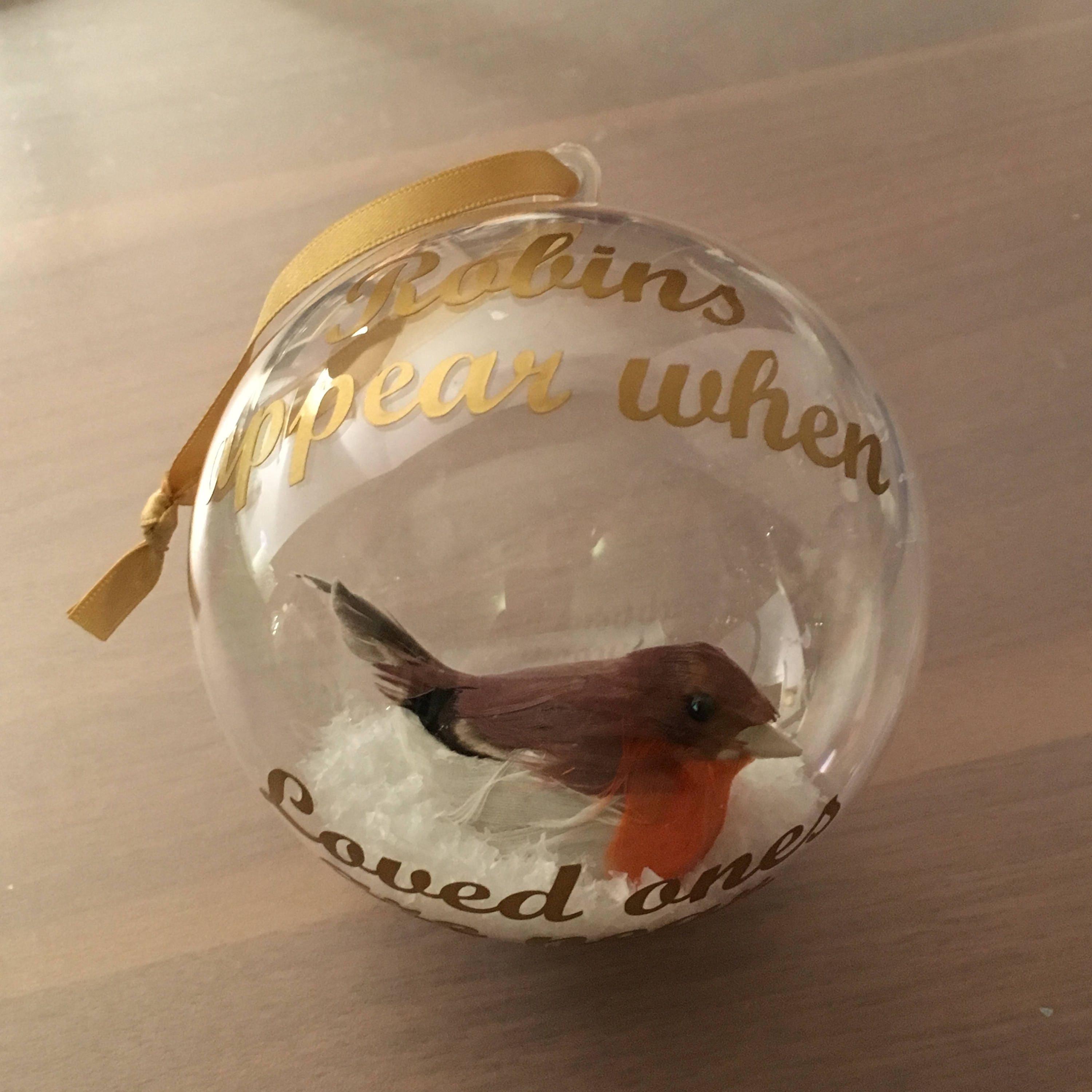 Robin Christmas Bauble Christmas Tree Decoration Christmas | Etsy