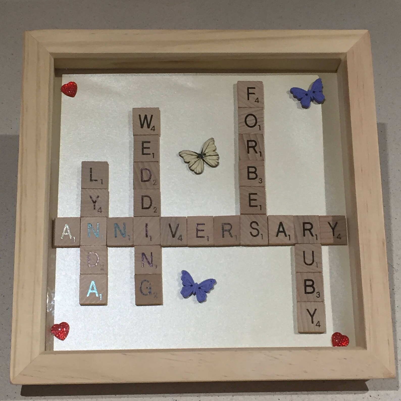 Scrabble Frame Scrabble Art Family Names Wall Art | Etsy