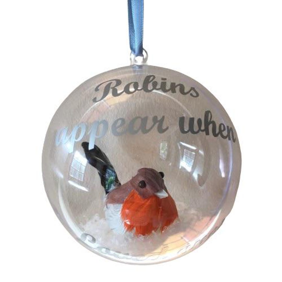 Robin Christmas Bauble, Christmas Tree Decoration, Christmas Ornament ...