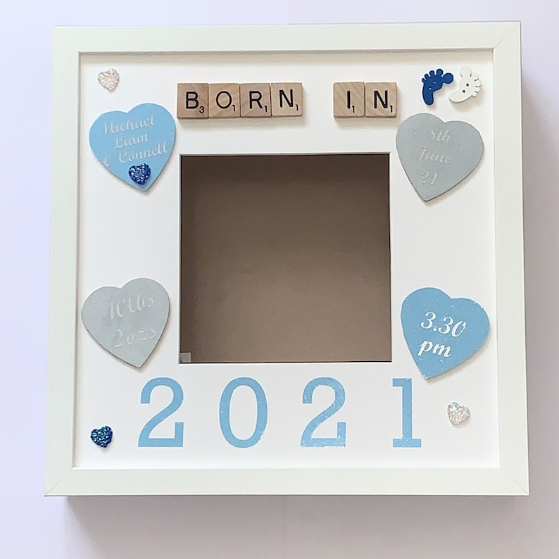 Baby Birth Details Photo Frame New Baby Baby Boy Baby Girl - Etsy UK