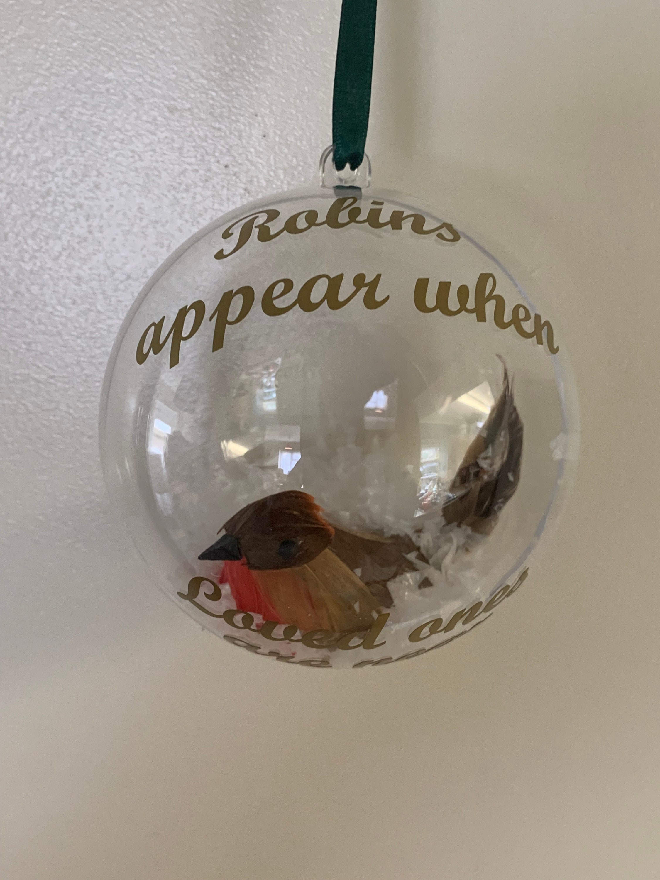 Robin Christmas Bauble Christmas Tree Decoration Christmas | Etsy